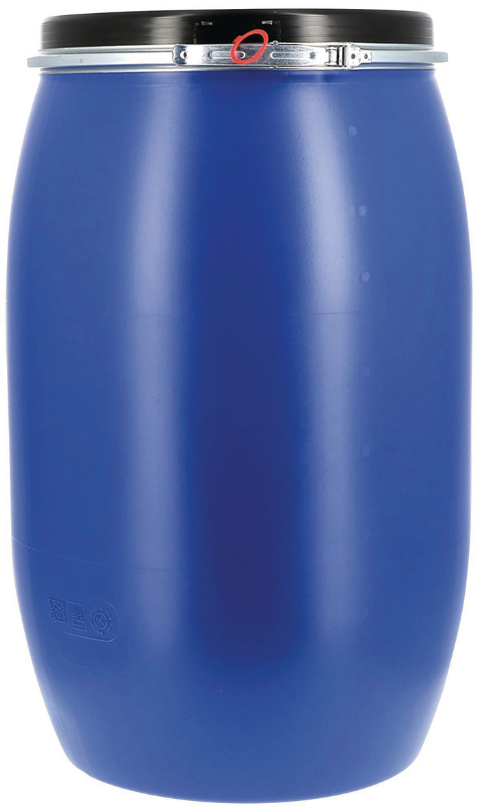 Fusto da 30 a 220 L ad apertura totale con tappo omologato UN - Blu ...