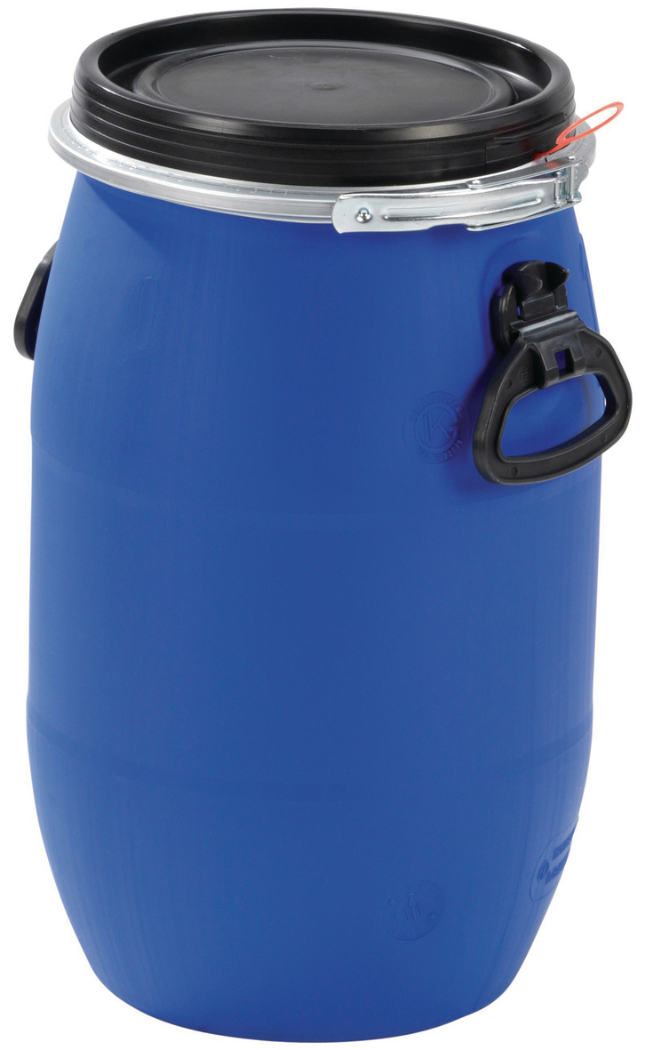 Fusto da 30 a 220 L ad apertura totale con tappo omologato UN - Blu ...