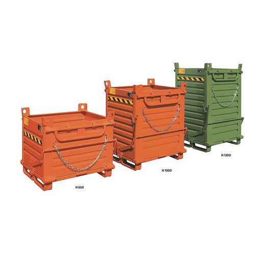 Contenitore a fondo apribile autoscaricante a 2 fondelli - Portata 2000 ...