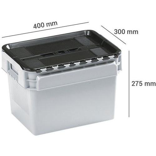 Contenitore standard con coperchio integrato - Lunghezza 300 mm ...