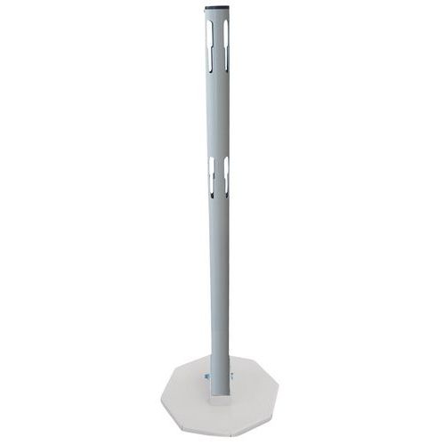 Paletto con catena - Metallo - Su base ribaltabile - Manutan Italia