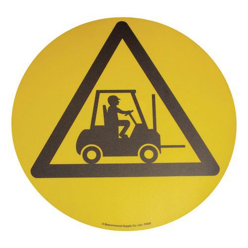 Segnaletica adesiva da terra - diametro 430 mm - Manutan.it