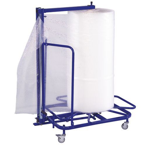 Svolgitore con taglierina verticale mobile - Ø rotolo max 1000 - Manutan.it