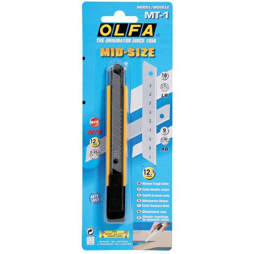Cutter ambidestro OLFA MT-1- Lama 12.5 mm - Manutan.it