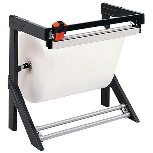 Svolgitore con taglierina orizzontale fisso - Ø rotolo max 750 - Manutan.it