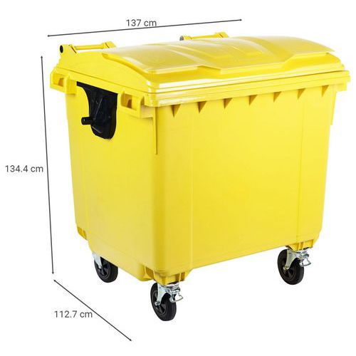 Cassonetto per rifiuti - 1100 L - Manutan Expert - Manutan.it