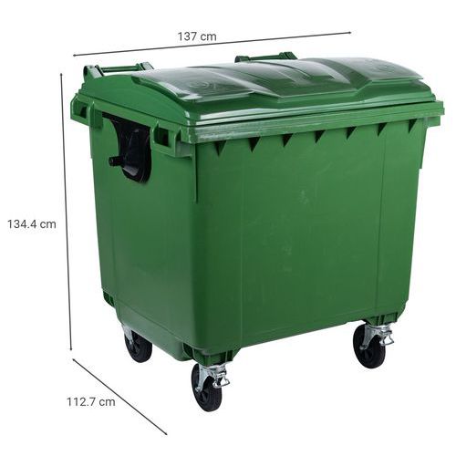 Cassonetto per rifiuti - 1100 L - Manutan Expert - Manutan.it