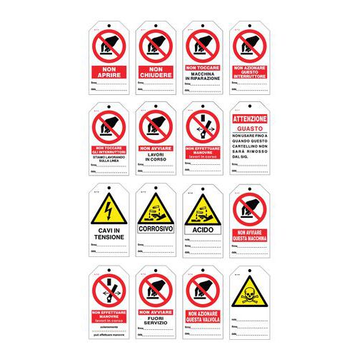 Etichetta per bloccaggio (Lockout-tagout) - Manutan.it