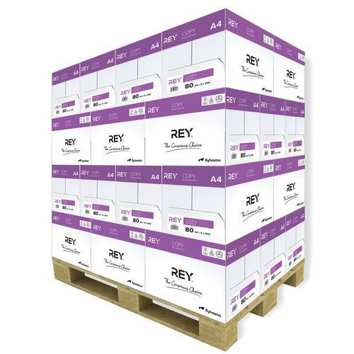 Carta Rey Copy A4 80g - Pallet da 240 risme - Rey - Manutan.it