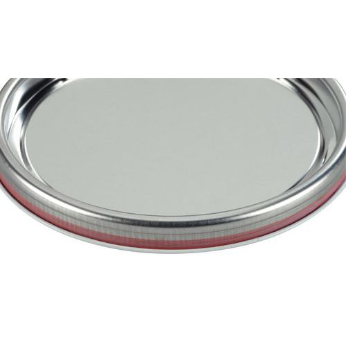 Secchio metallico bianco con coperchio piatto– Da 2,5 a 5 L - Manutan.it