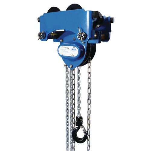 Paranco scorrevole combinato a spinta - Portata da 200 kg a 5000 kg ...