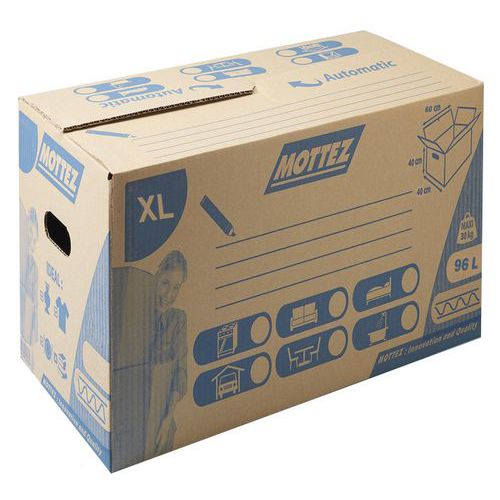 Carton à simple cannelure et mixage possible - Mottez - Manutan.it