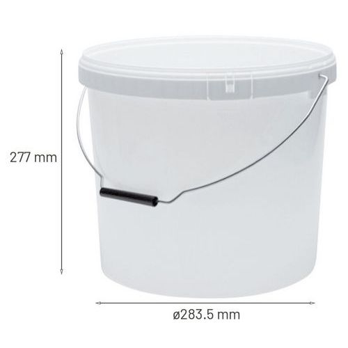 Secchio bianco con coperchio – Da 1 a 30 L - Manutan.it