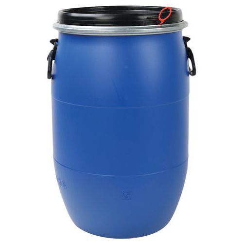 Fusto da 30 a 220 L ad apertura totale con tappo omologato UN - Blu ...